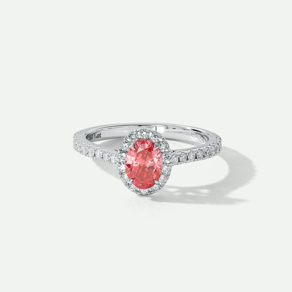 Darcy | 18ct White Gold 1ct tw Lab Grown Pink Diamond Ring — Created ...